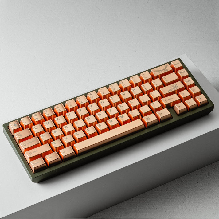 Awekeys Full Metal Keycaps Set: Copper Eagle