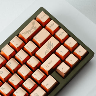 Awekeys Full Metal Keycaps Set: Copper Eagle