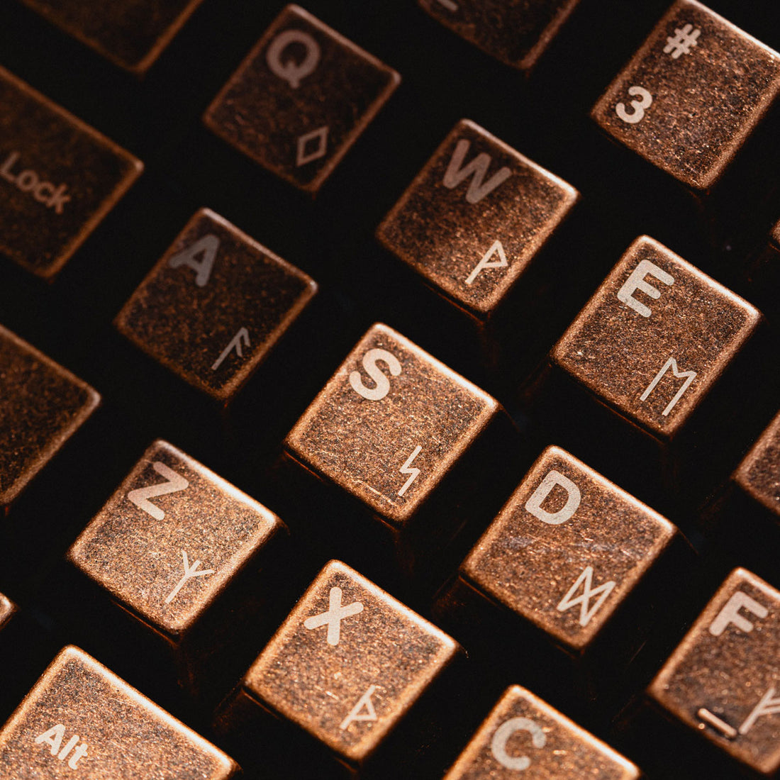 Awekeys Viking Antiques Full Metal Keycaps Set