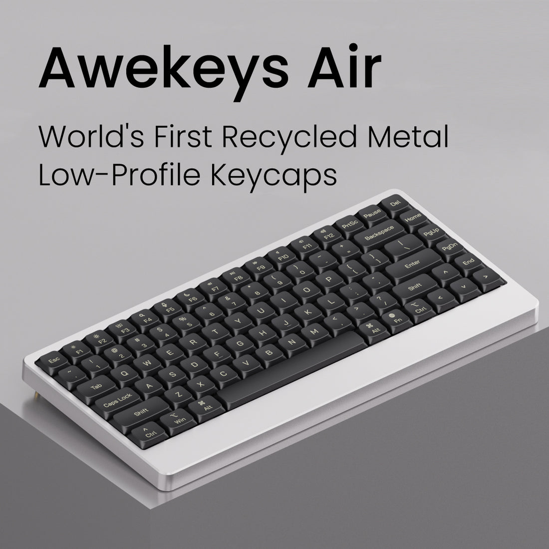 Awekeys Air Low Profile Metal Keycaps Set